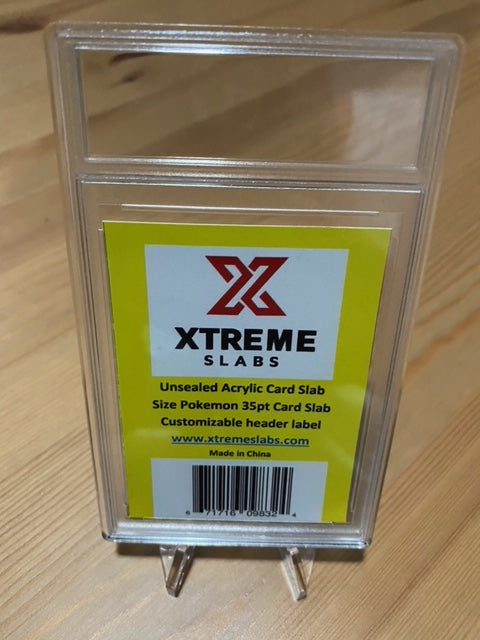 Single 2.5" x 3.5" 35pt Empty Card Slabs (Pokemon) $5.99 Free Shipping ...